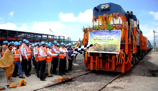 Tata Steel flags Off First Hot Rolled Steel Export Rake From ...