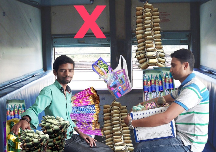 Special Railway Drive Against Carrying Diwali Crackers
