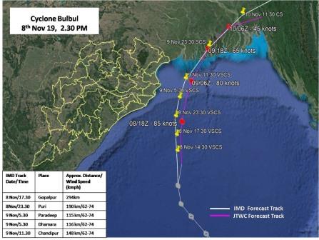 Cyclone Bulbul: Odisha govt says ‘fully prepared’ - Update Odisha ...