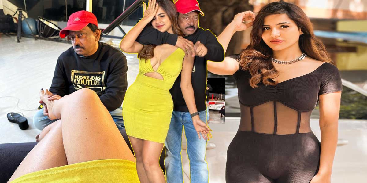 Video Of Ram Gopal Verma Kissing Ashu Reddys Feet Goes Viral
